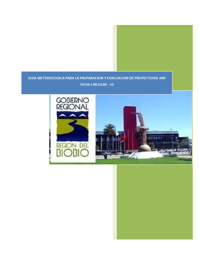Guia Metodologia para La Preparacion y Evaluacion de Proyectos de Anf ... Guia Metodologia para La Preparacion y Evaluacion de Proyectos de Anf ...
