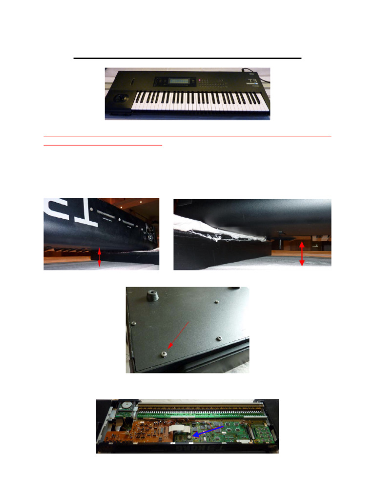 Korg T3 Backlight Replacement Guide | PDF | Electronic Engineering | Electronics