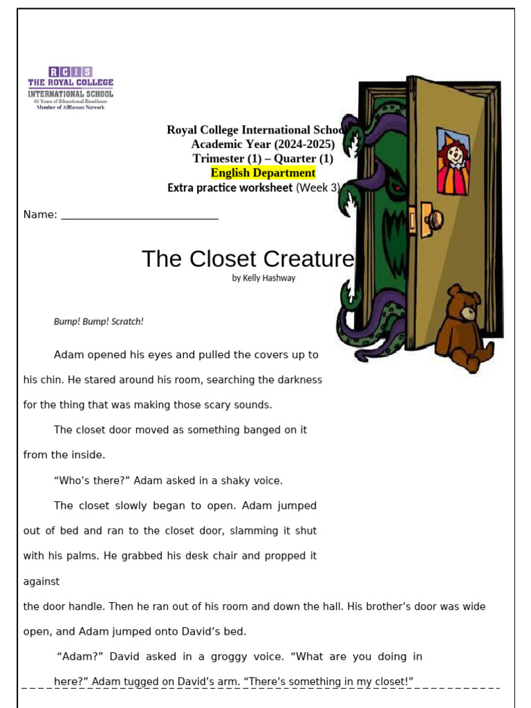 Extra Practice Worksheet (Week 3) | PDF | Pillow