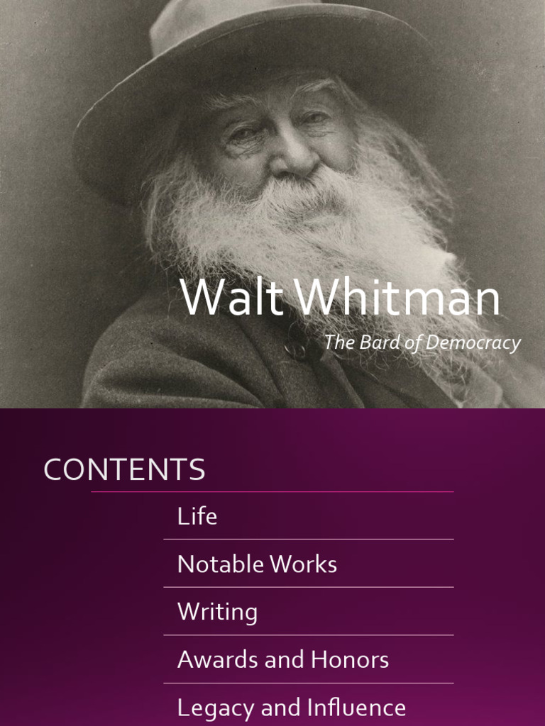Walt Whitman.pptx | PDF