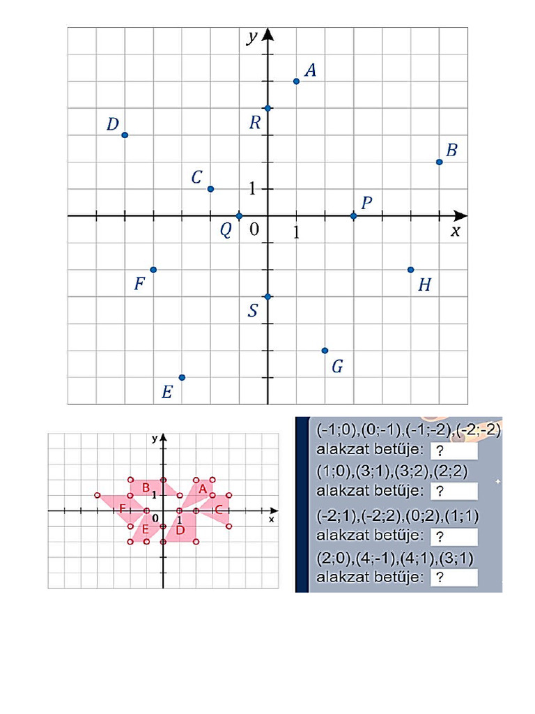 Koordináta-Rendszer Feladatok | PDF