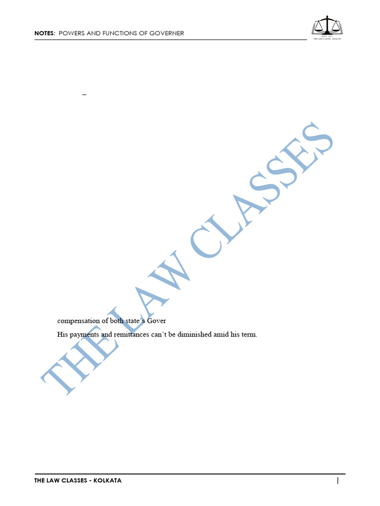 1B. Powers and Functions of Governor | PDF