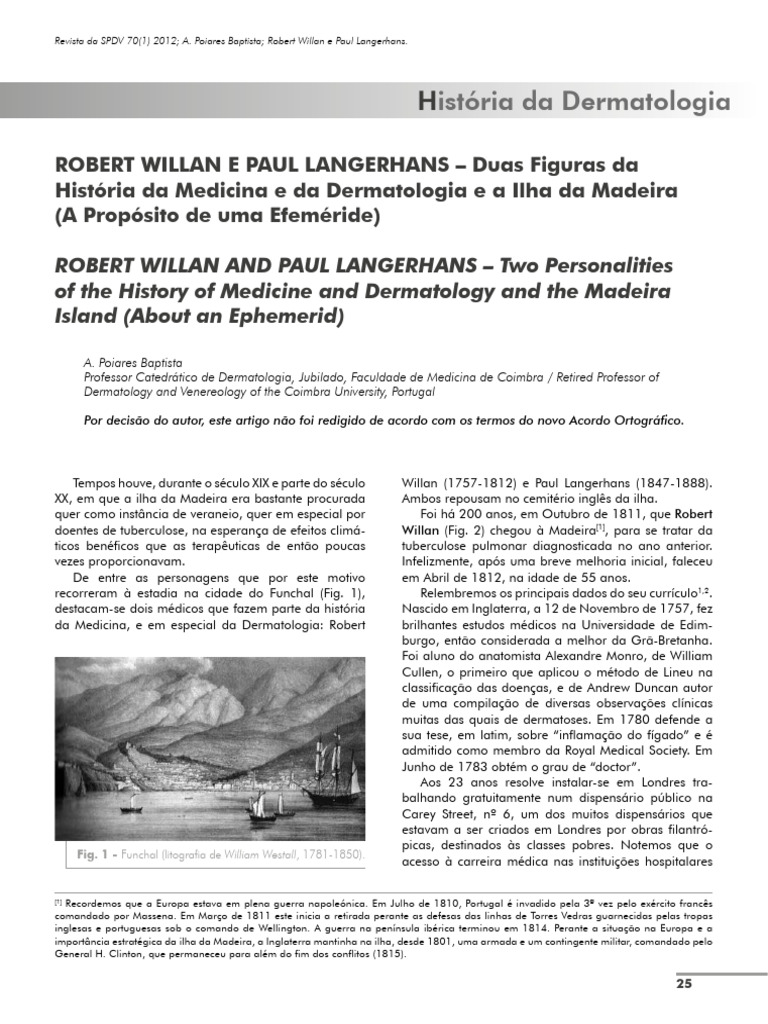 Willan e Langerhans na Dermatologia | PDF | Sistema imunológico ...
