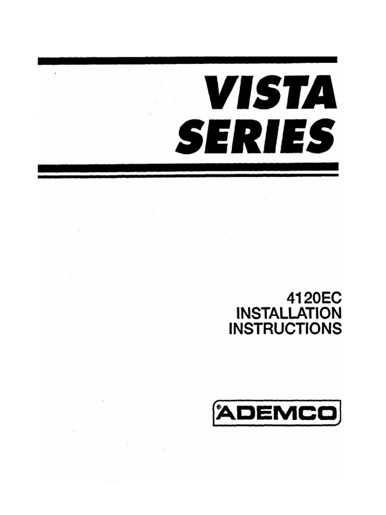 Ademco 4120ec Installation Instructionsl | PDF