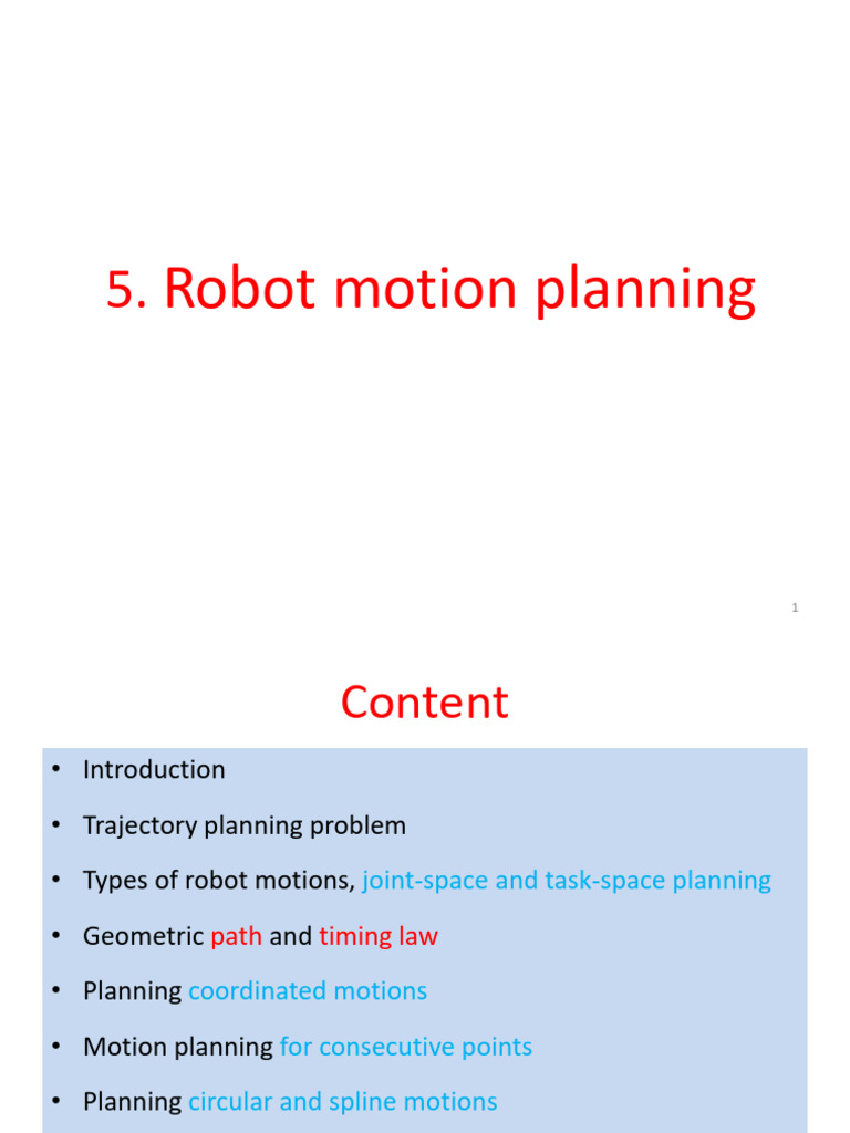 Ch 5 - Robotics - TAF v3 | PDF