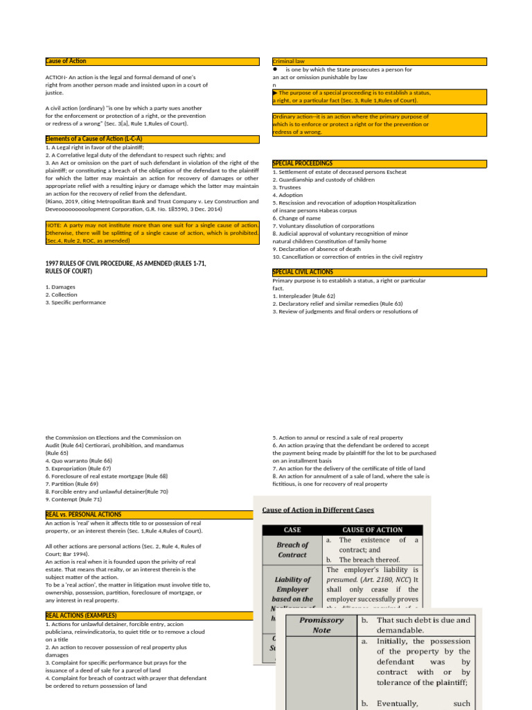Cause of Action | PDF