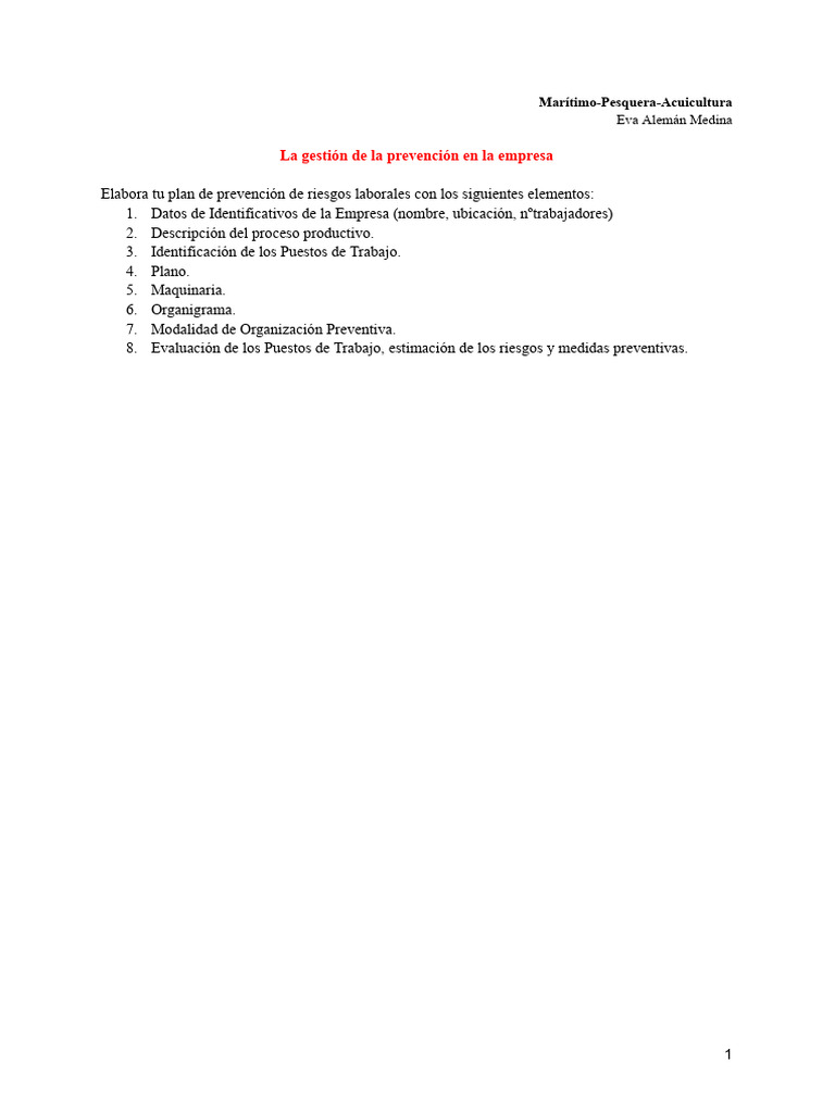 Plan de Prevención ITK | PDF