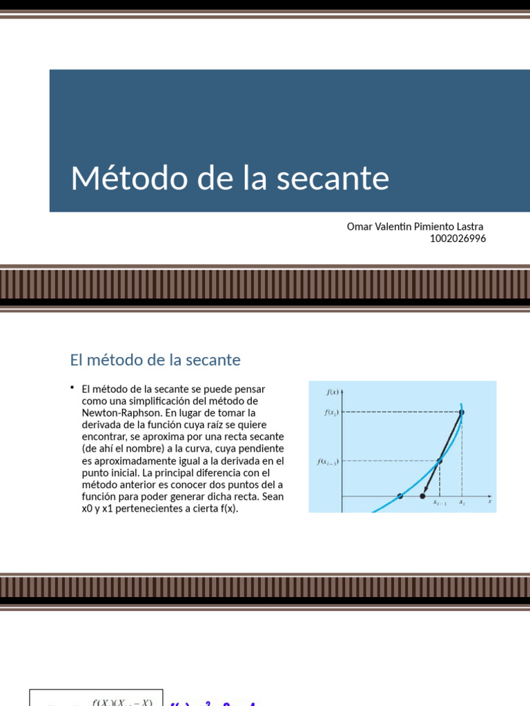 Metodo de Secante | PDF