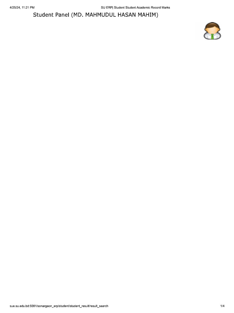 Su Result Semister 1 | PDF