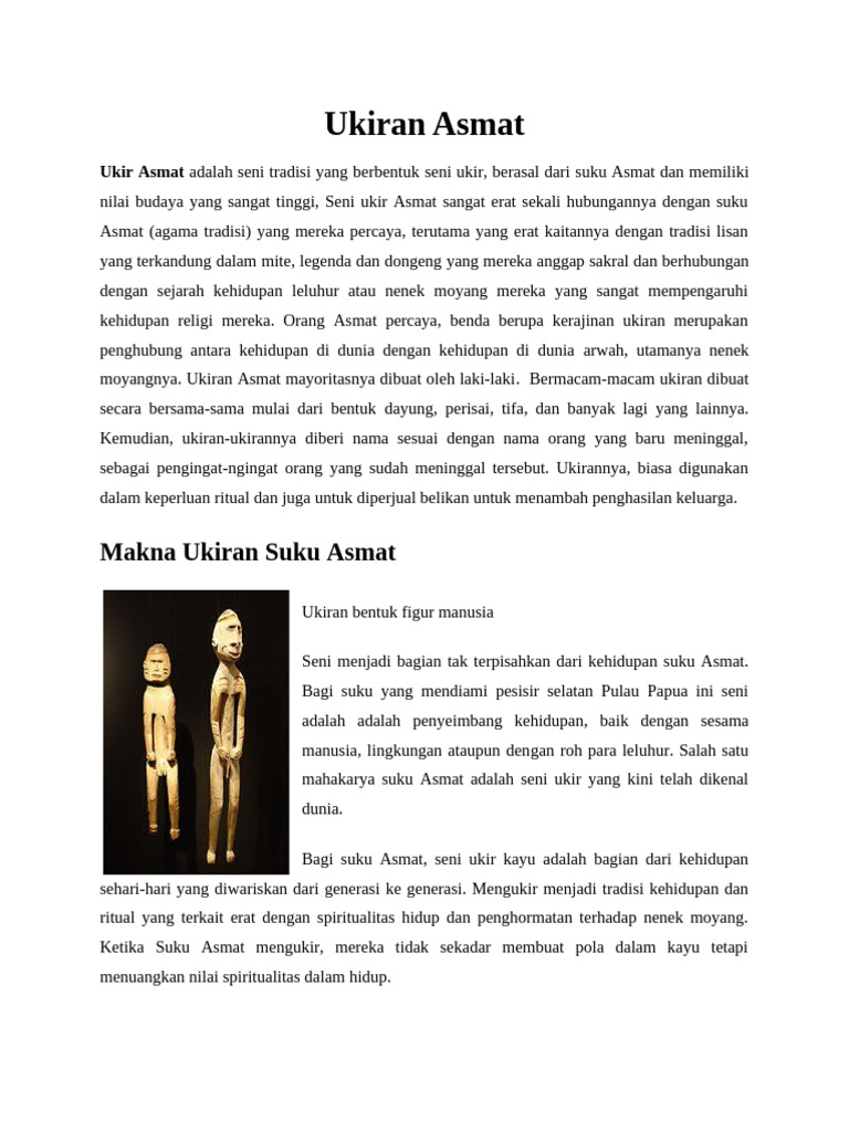 Ukiran Asmat | PDF