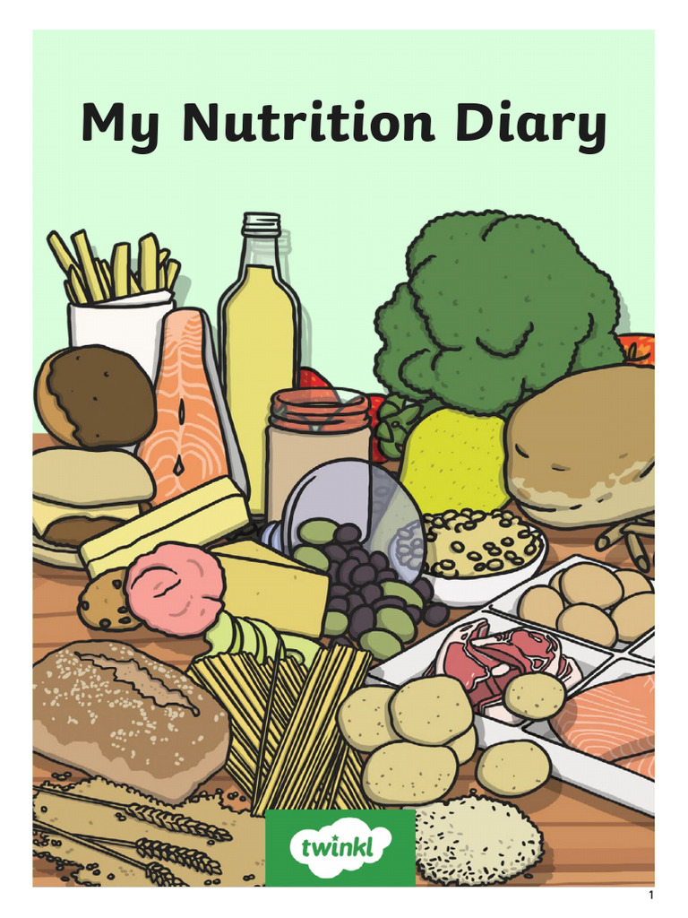 Nutrition Diary Editable | PDF