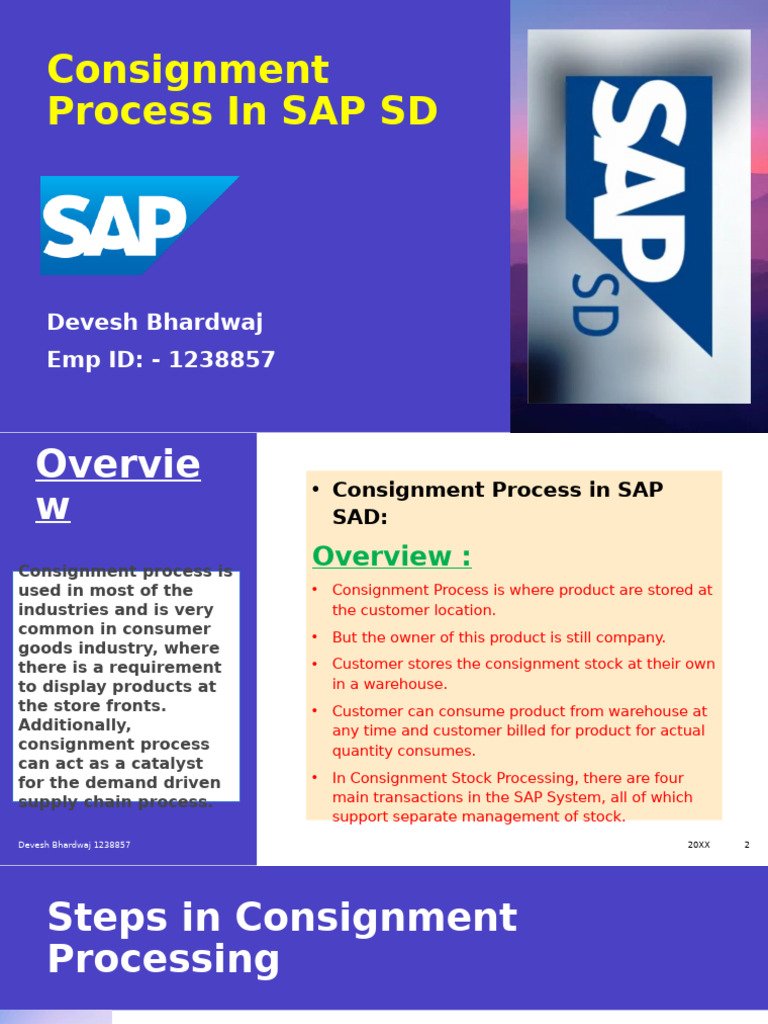 Consignment Process In Sap Sd Pdf
