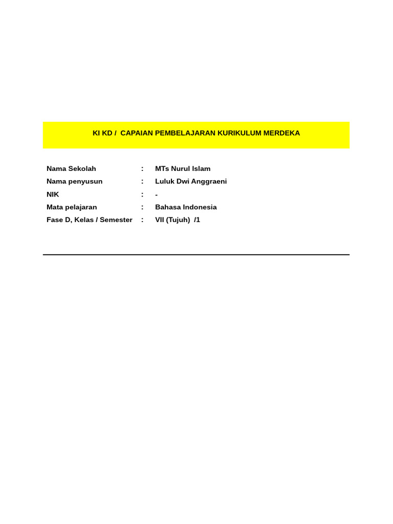 Kegiatan 2 Cp-Tp-Atp-Modul Ajar B.indo Luluk | PDF