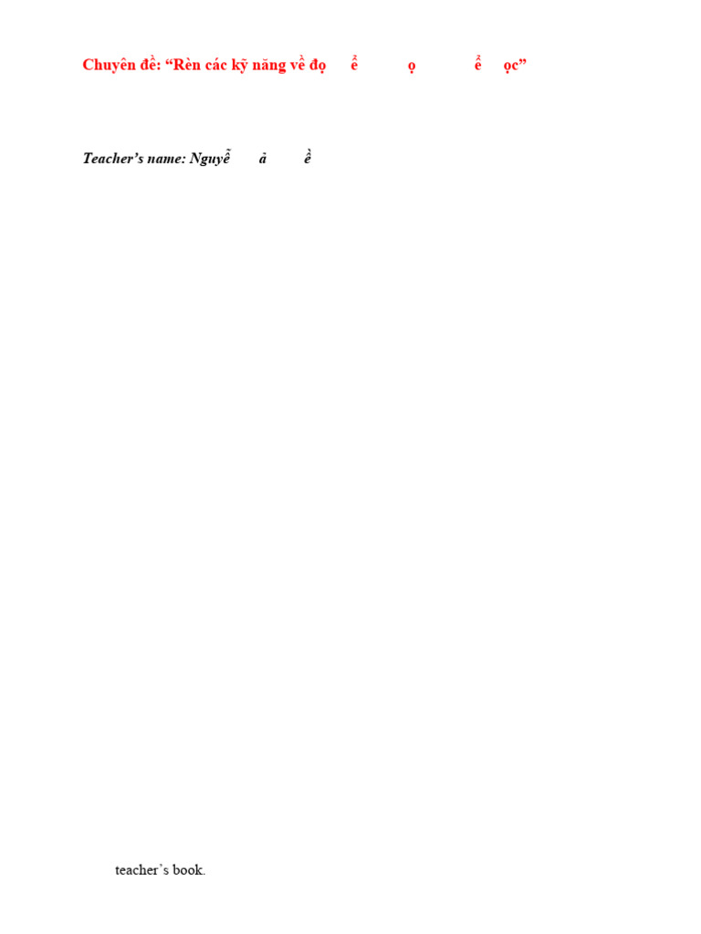 NT- Lesson Plan -Chuyên đề AV (3.2024) | PDF