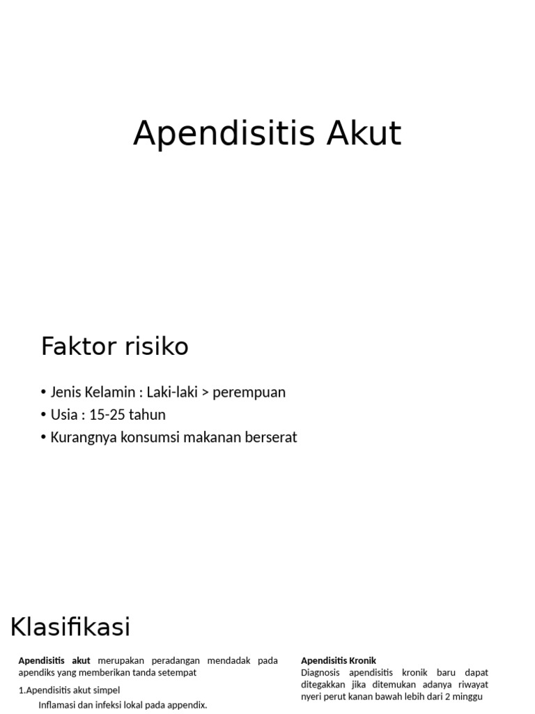 Apendisitis Akut | PDF