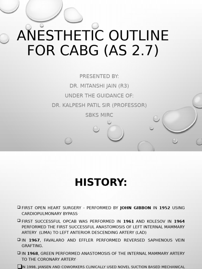 Cabg | PDF