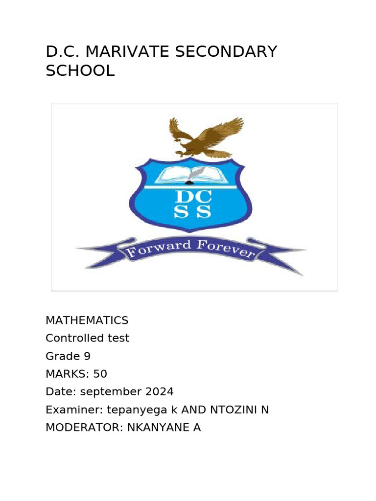 GRADE 9 TERM 3 TESTwed | PDF