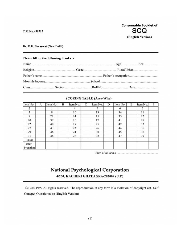 SCQ Final PDF | PDF