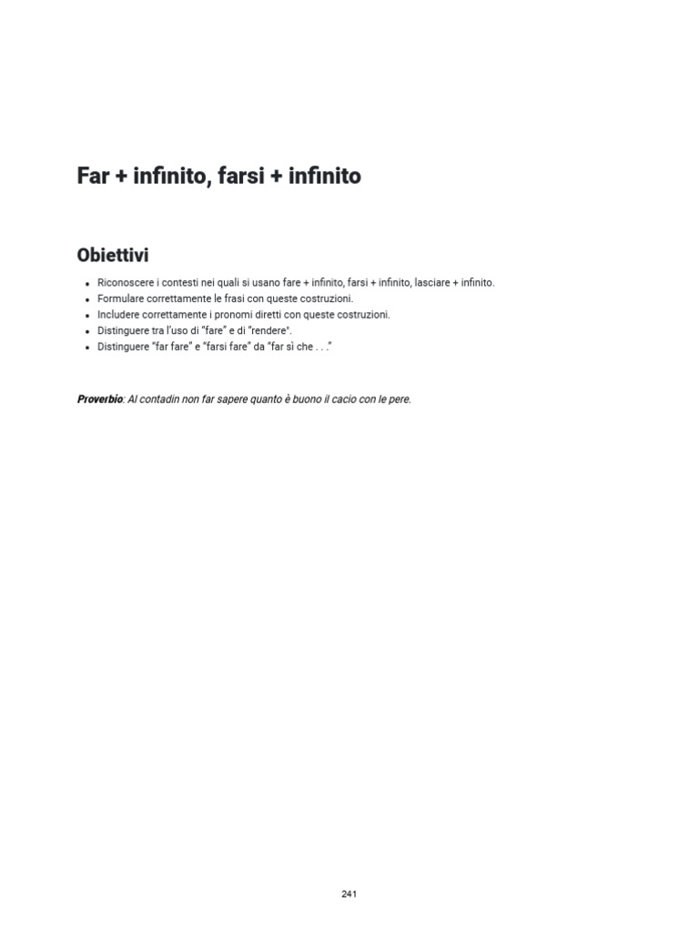 Fare Infinito | PDF