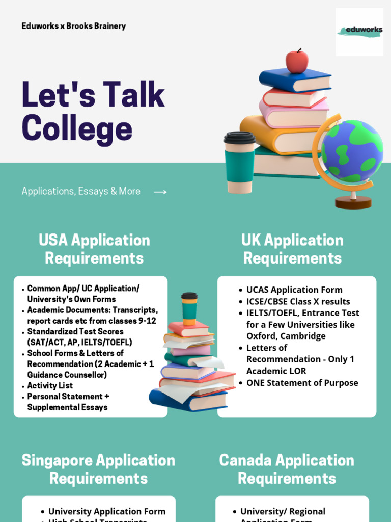 Let's Talk College Eduworks X Brooks Brainery | PDF