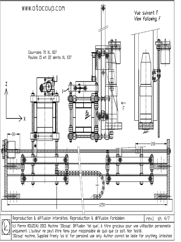 Planos de Maquina CNC OTOCOUP 3dcoup | PDF