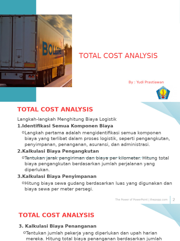 Total Cost Analysis | PDF
