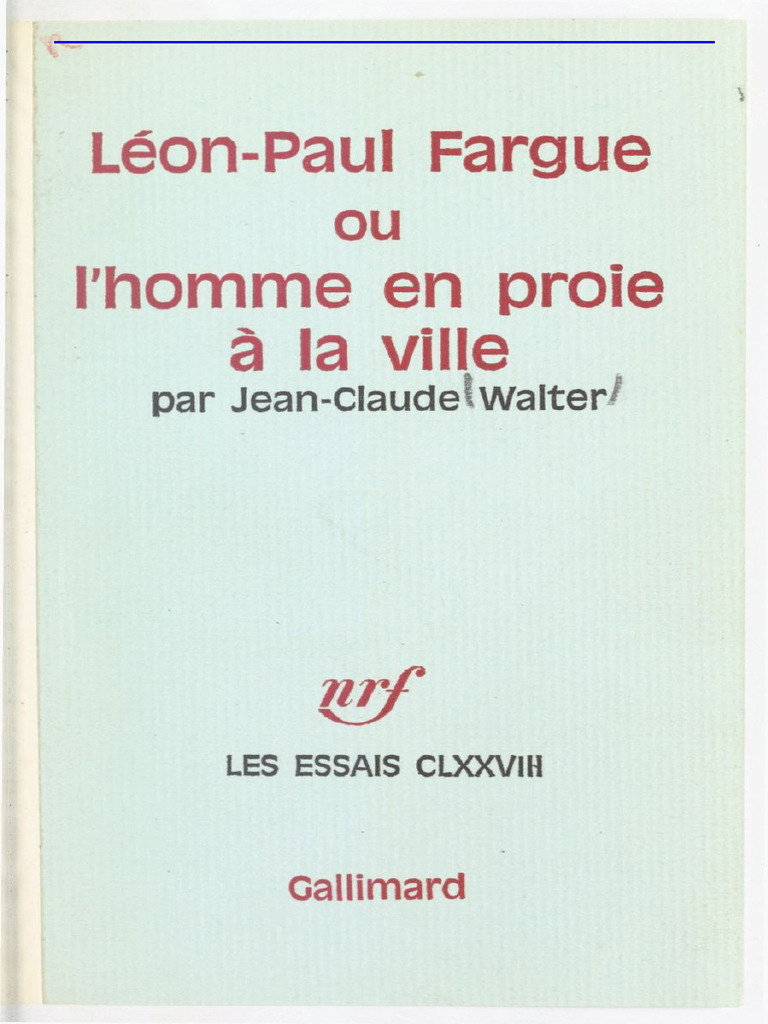 Etude Sur Léon-Paul Fargue | PDF
