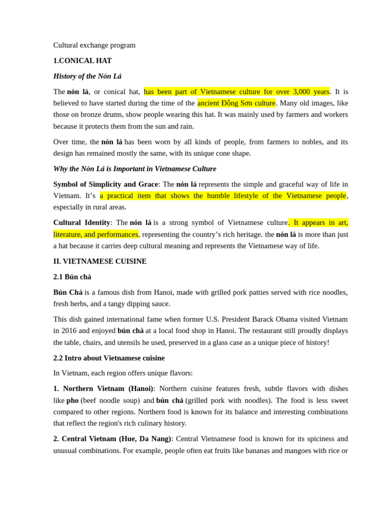 Cultural Exchange Program | PDF