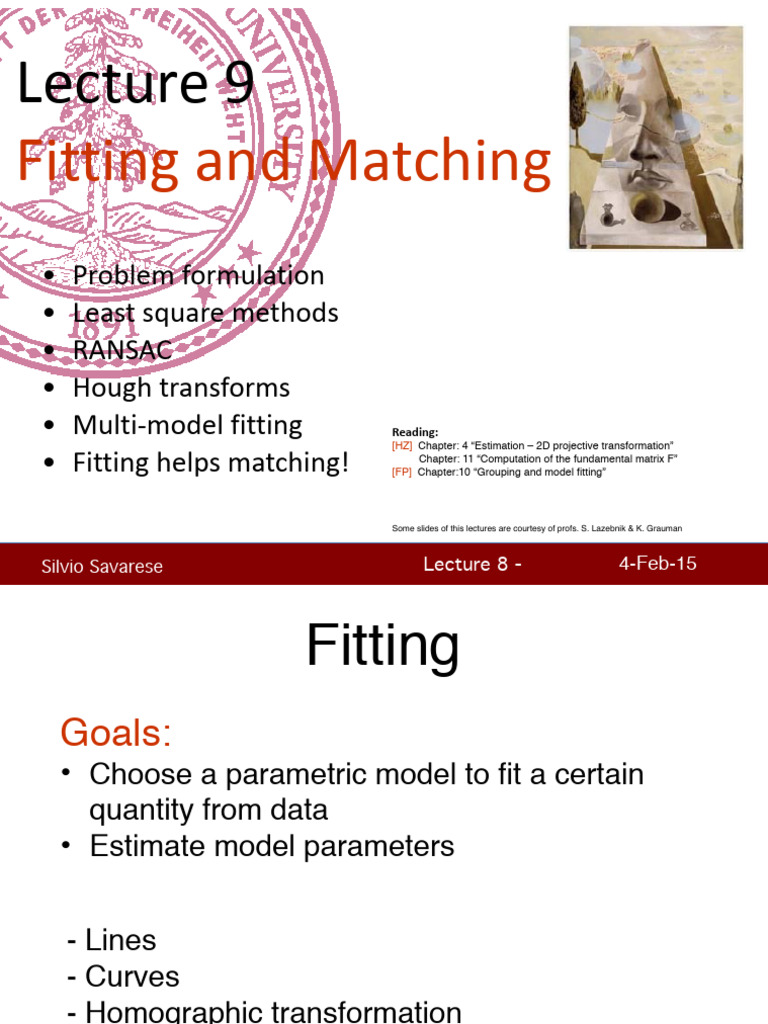 Lecture9 Fitting Matching | PDF