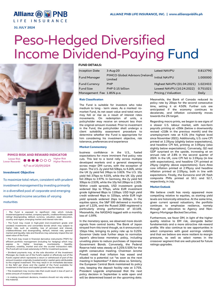 Peso Hedged Diversified Income Dividend Paying Fund | PDF