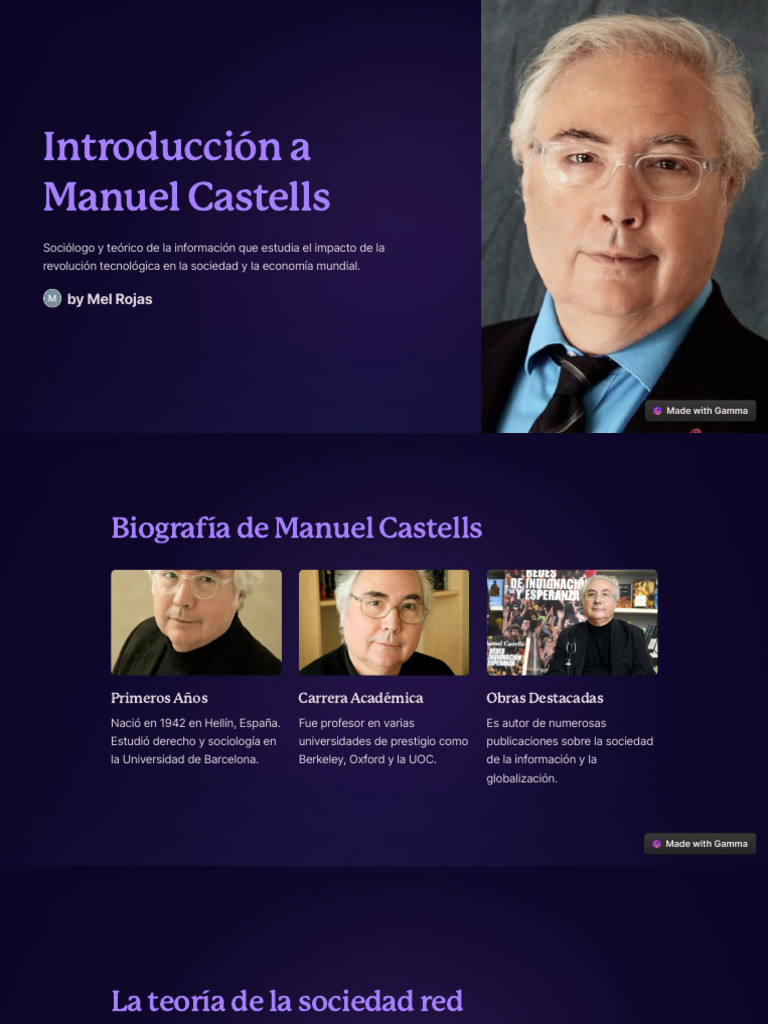 Introduccion A Manuel Castells | PDF