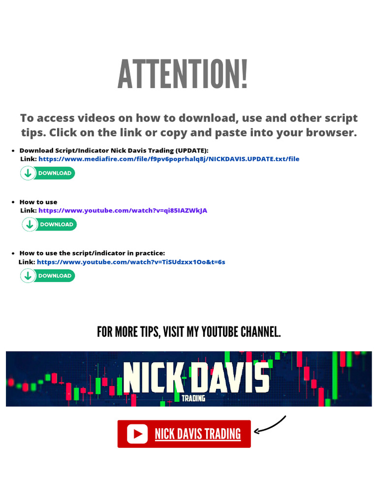 Nick Davis Trading Script How To Download | PDF