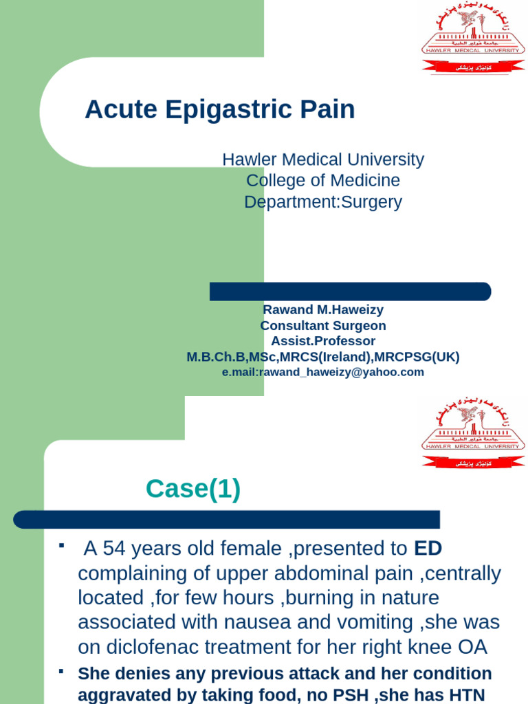 3.1 - Epigastric Pain - Case Study | PDF