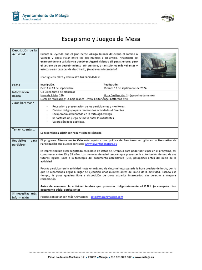 LCB Escapismo Vikingos 13 09 24 | PDF