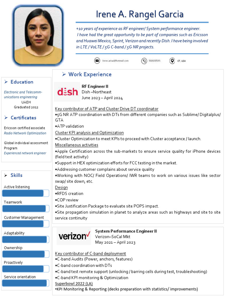 Resume Irene Rangel | PDF