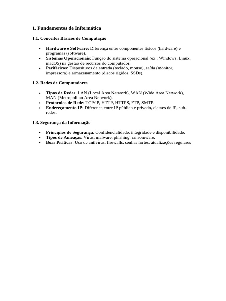 Fundamentos Basicos de Informatica (Introdução A IA) | PDF