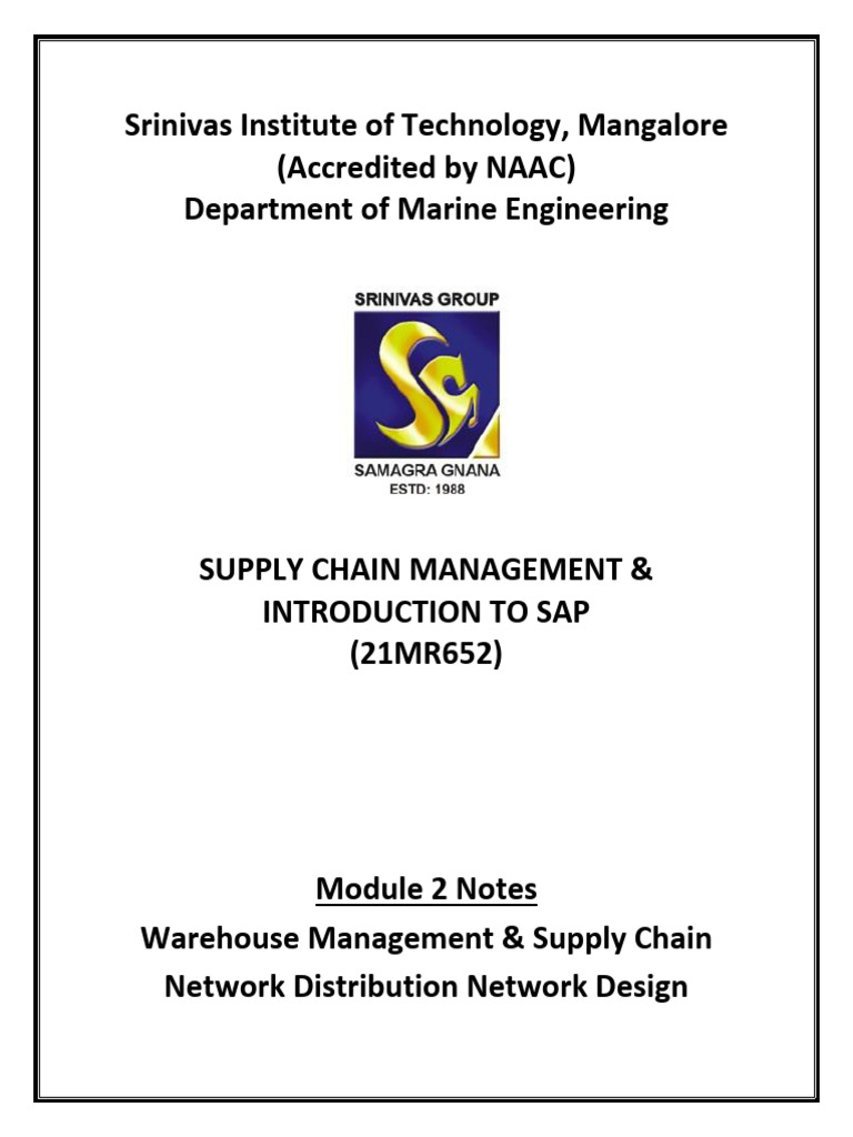 SCM 21mr652 Module 2 Notes | PDF