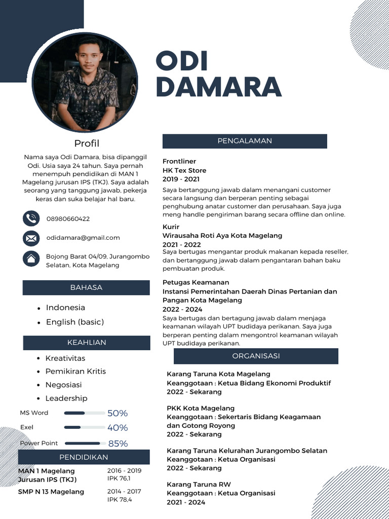 CV Kerja Odi | PDF