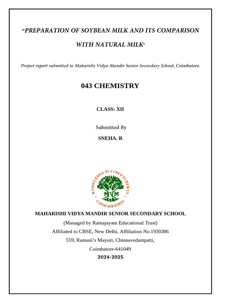 Sneha's Class 12 Chem Project | PDF