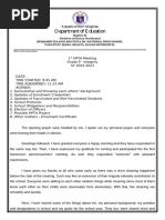 Emcee-Script For Election of Officers | PDF | Prayer