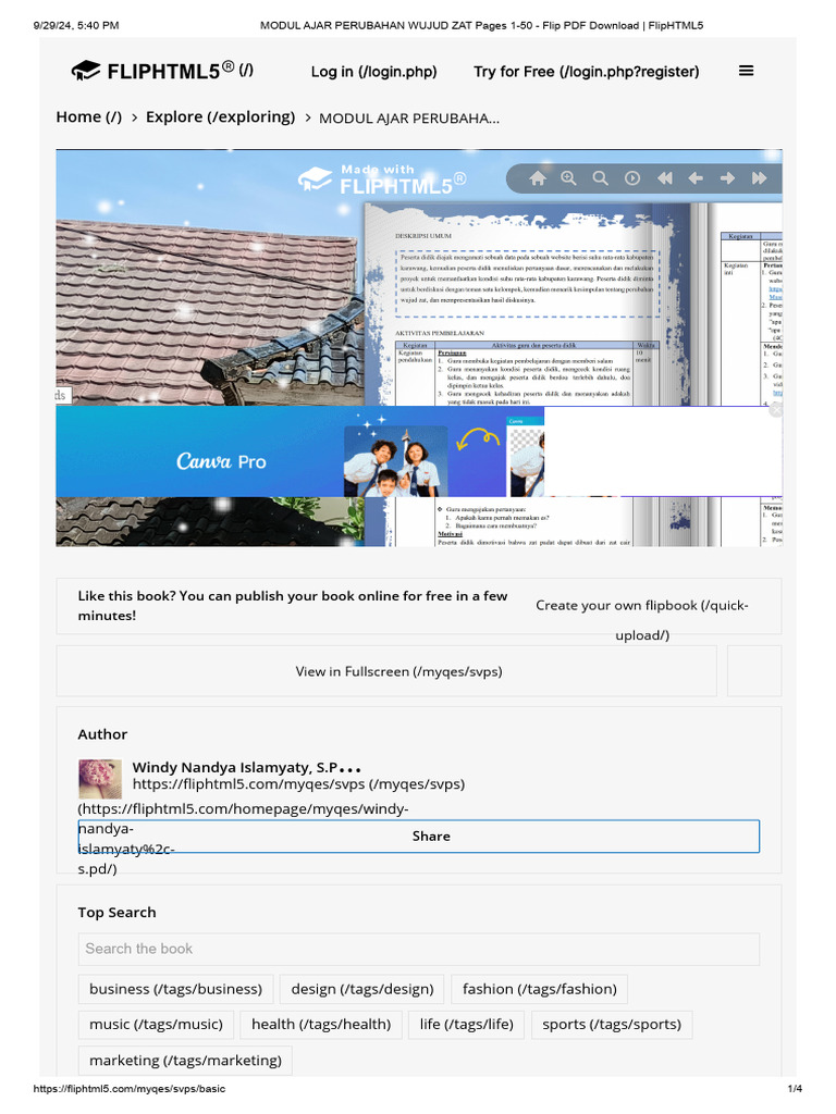 MODUL AJAR PERUBAHAN WUJUD ZAT Pages 1-50 - Flip PDF Download - FlipHTML5 | PDF