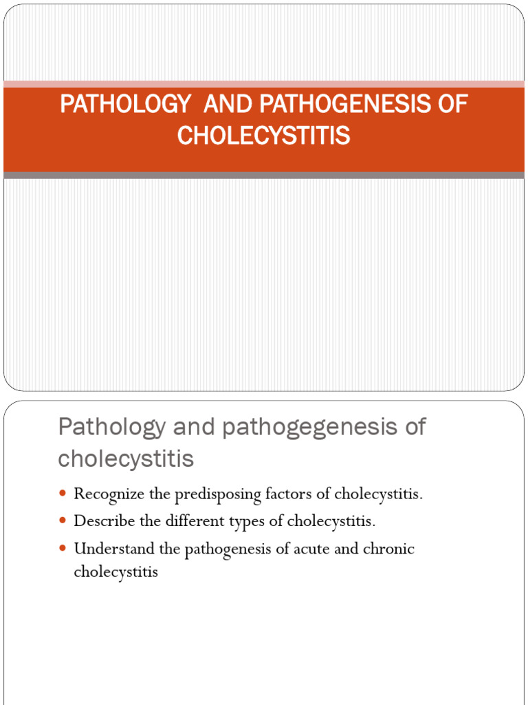 13) Pathology and Pathogenesis of Cholecystitis | PDF | Gallbladder ...