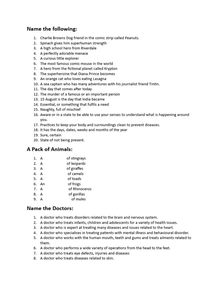 General Knowledge Pdf