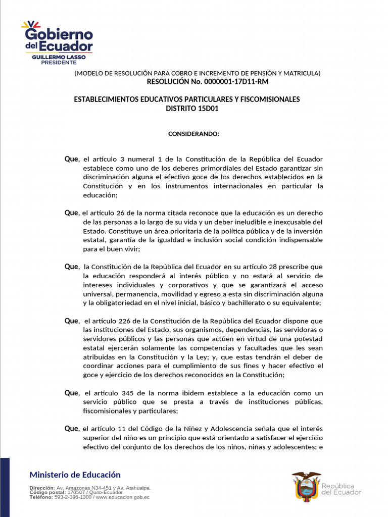 Formato de Resolución de Costos Actualizada Junio 2023 Nuevo RGL | PDF | Regulación | Ciencias ...