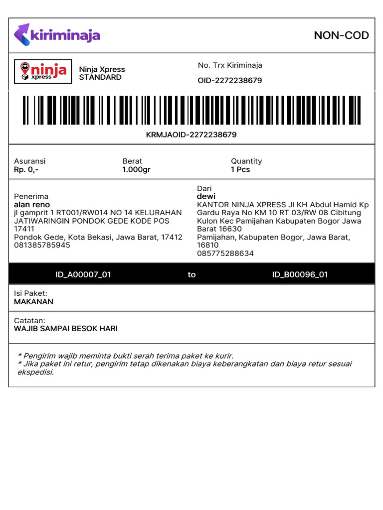 Non-Cod Non-Cod: Alan Reno Alan Reno Dewi Dewi | PDF