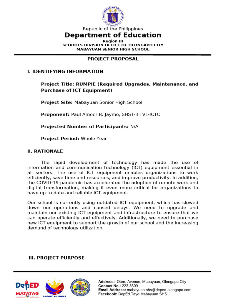 Project RUMPIE | PDF