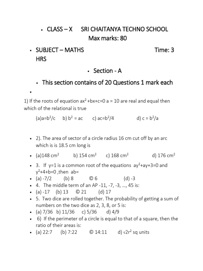 Maths QP | PDF
