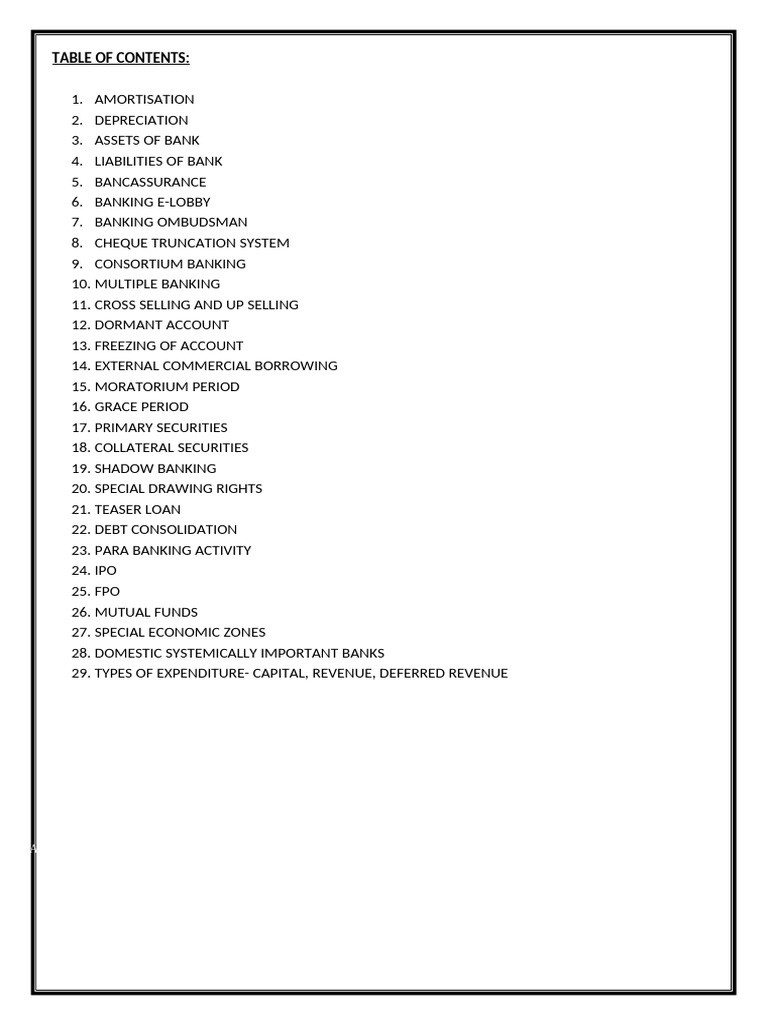 Attachment BANKING IMPORTANT TERMS PART | PDF | Cheque | Computers