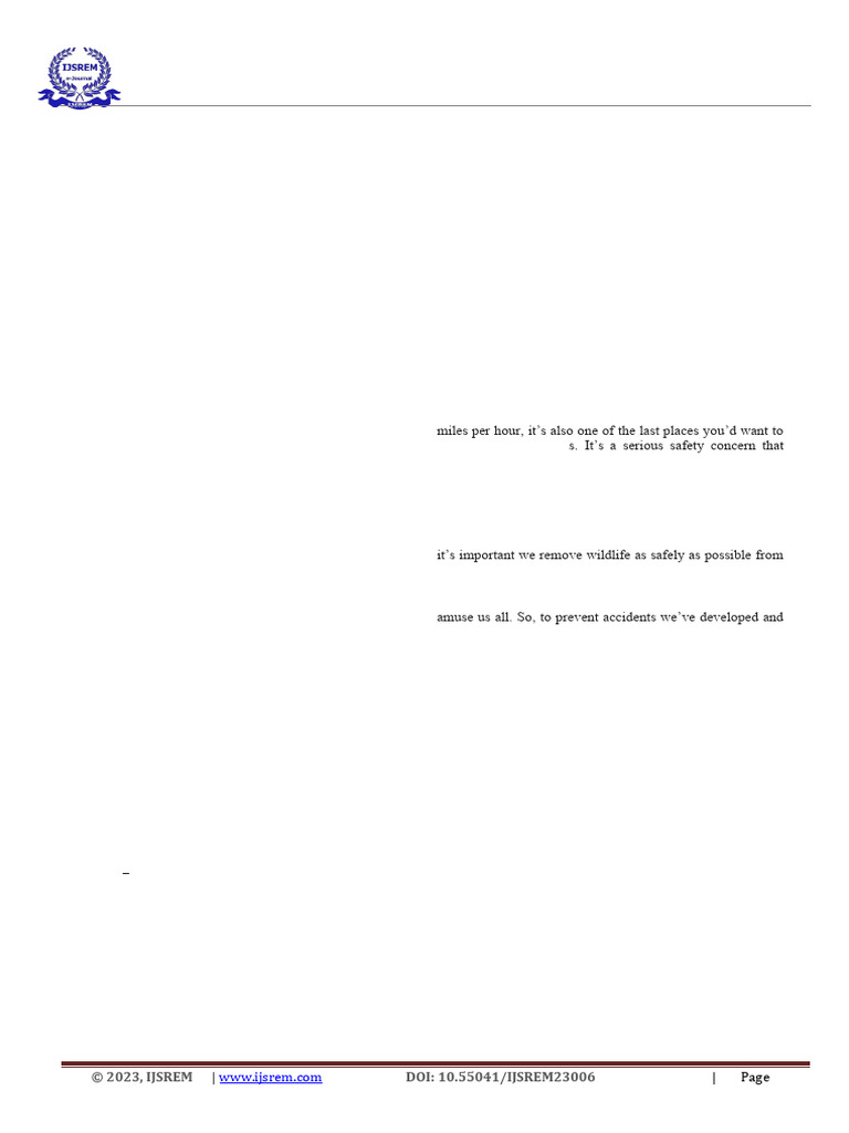 Accident Prevention System Using Image Processing | PDF