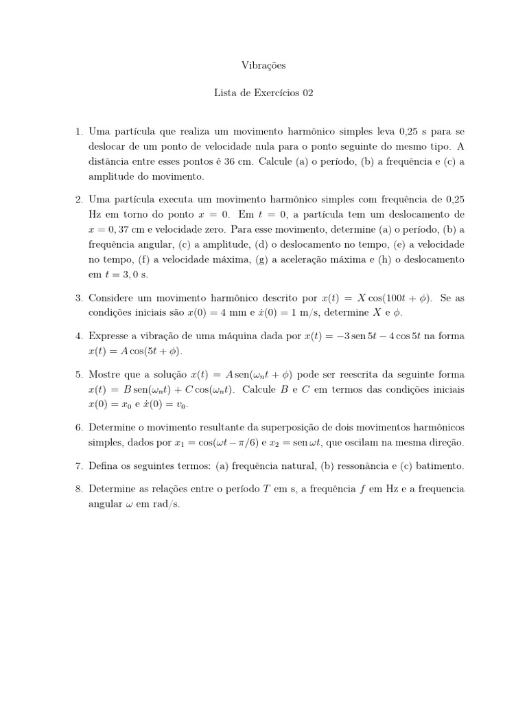 Lista 2 | PDF